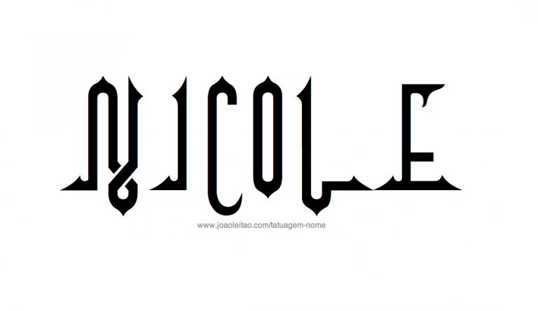 Desenhos de Tatuagem com o Nome Nicole