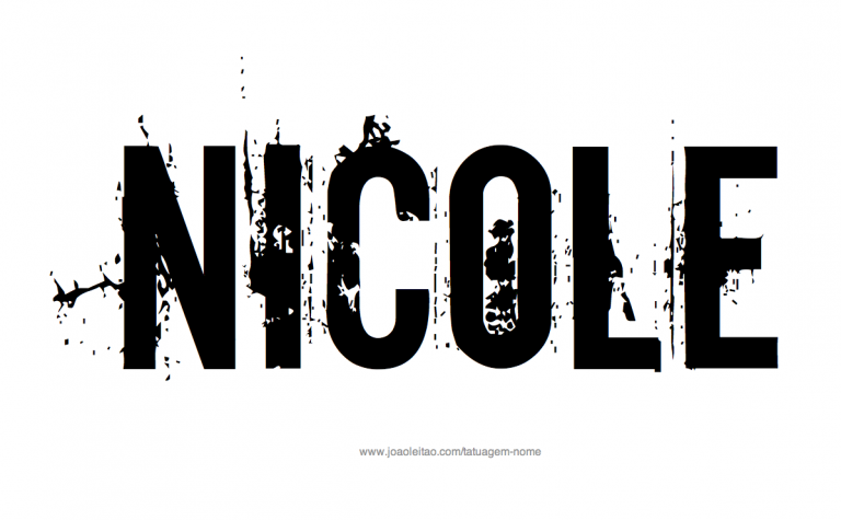 Desenhos de Tatuagem com o Nome Nicole