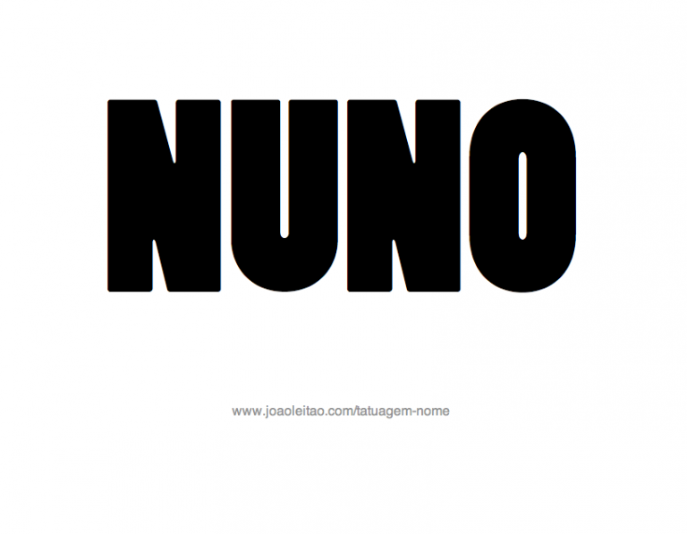 Desenhos de Tatuagem com o Nome Nuno