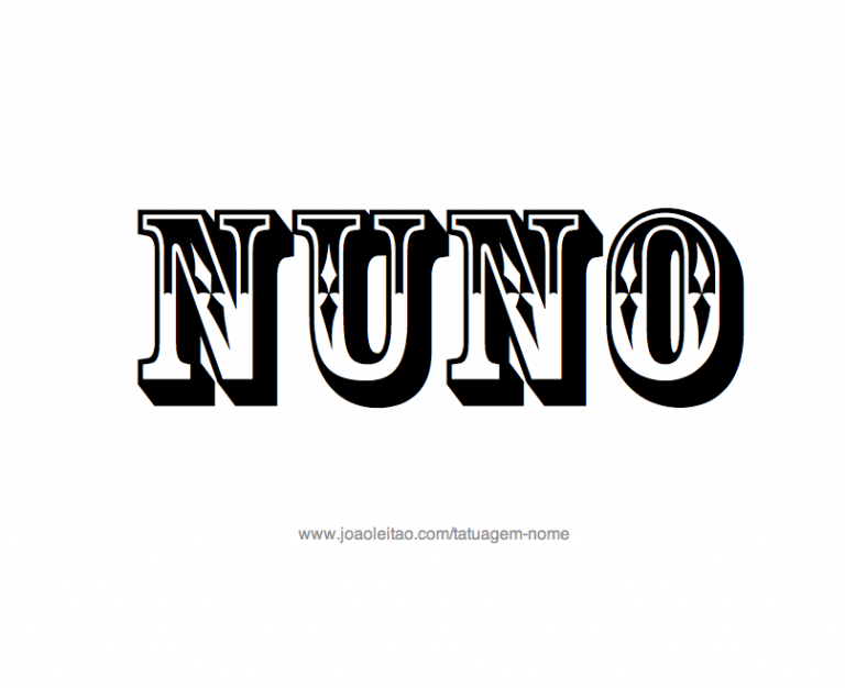 Desenhos de Tatuagem com o Nome Nuno