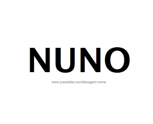 Desenhos de Tatuagem com o Nome Nuno