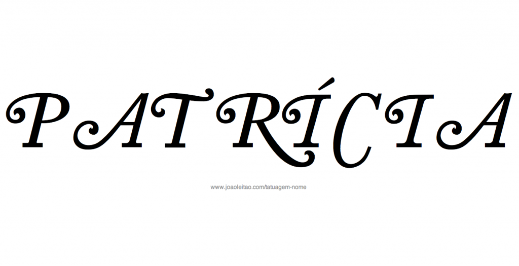 Desenhos de Tatuagem com o Nome Patricia