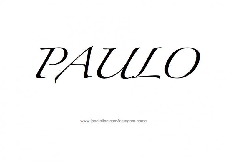 Desenhos de Tatuagem com o Nome Paulo