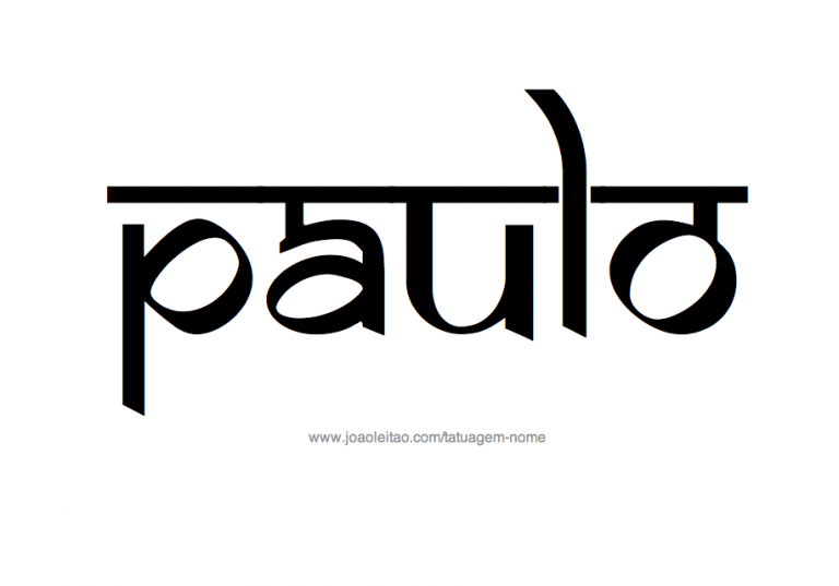 Desenhos de Tatuagem com o Nome Paulo
