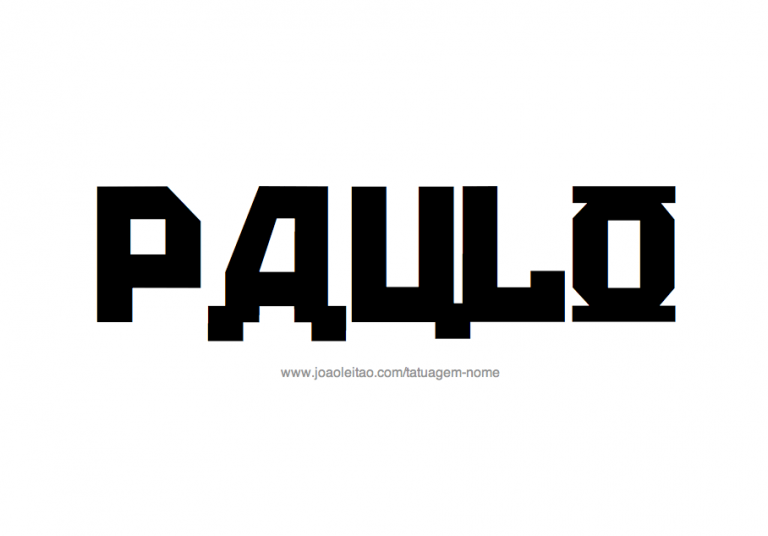 Desenhos de Tatuagem com o Nome Paulo