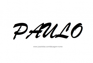 Desenhos de Tatuagem com o Nome Paulo