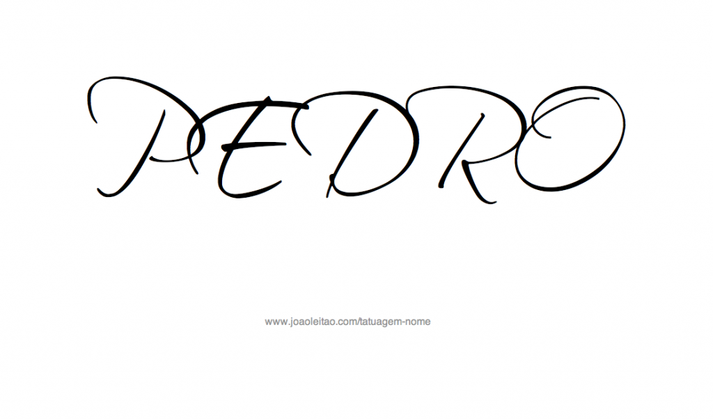 Desenhos de Tatuagem com o Nome Pedro