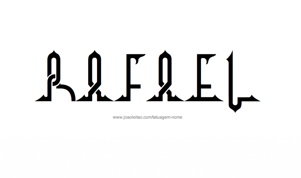 Desenhos de Tatuagem com o Nome Rafael