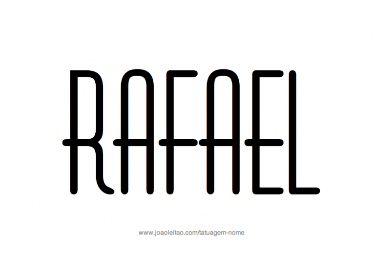 Desenhos de Tatuagem com o Nome Rafael