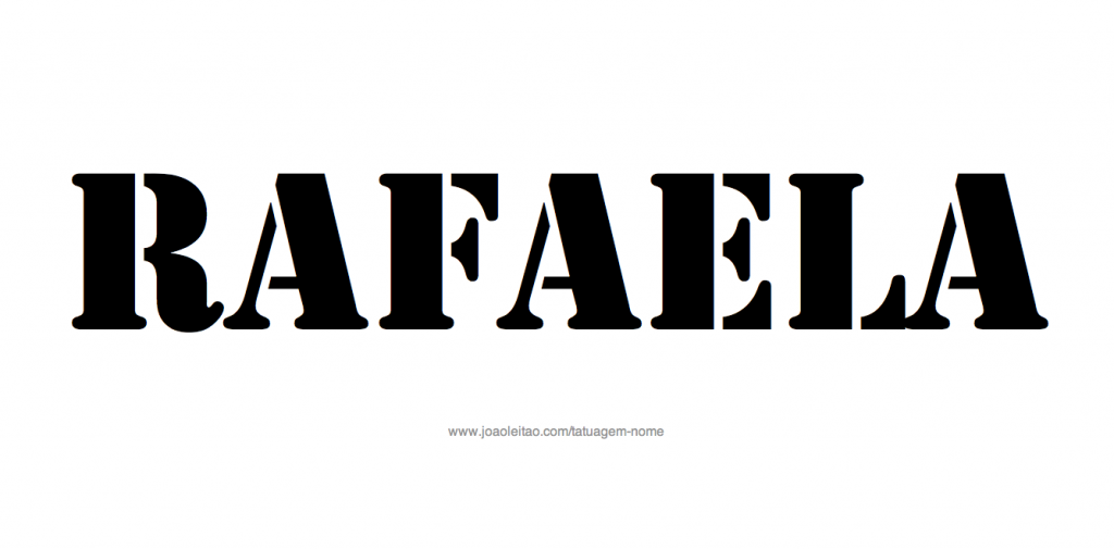 Desenhos de Tatuagem com o Nome Rafaela