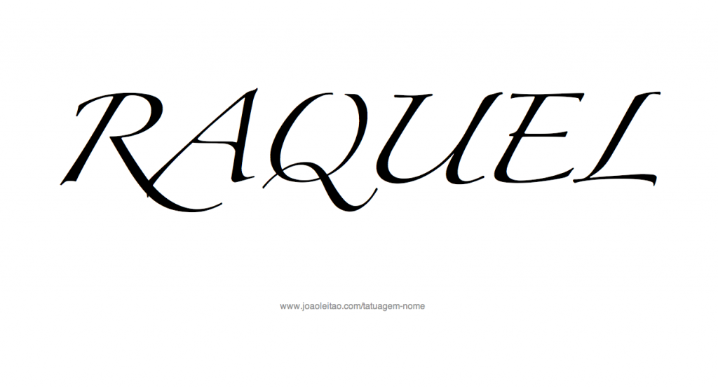 Desenhos de Tatuagem com o Nome Raquel