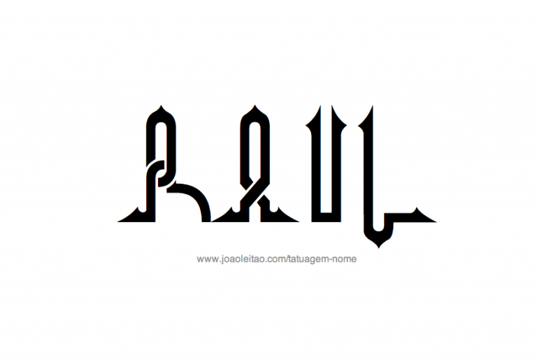 Desenhos de Tatuagem com o Nome Raul