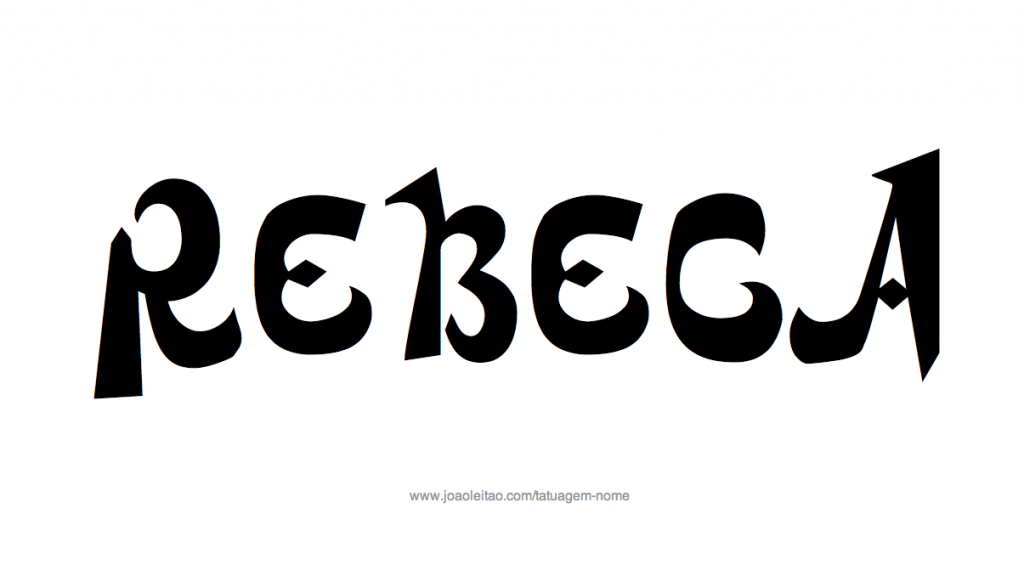 Desenhos de Tatuagem com o Nome Rebeca