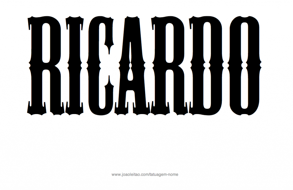 Desenhos de Tatuagem com o Nome Ricardo