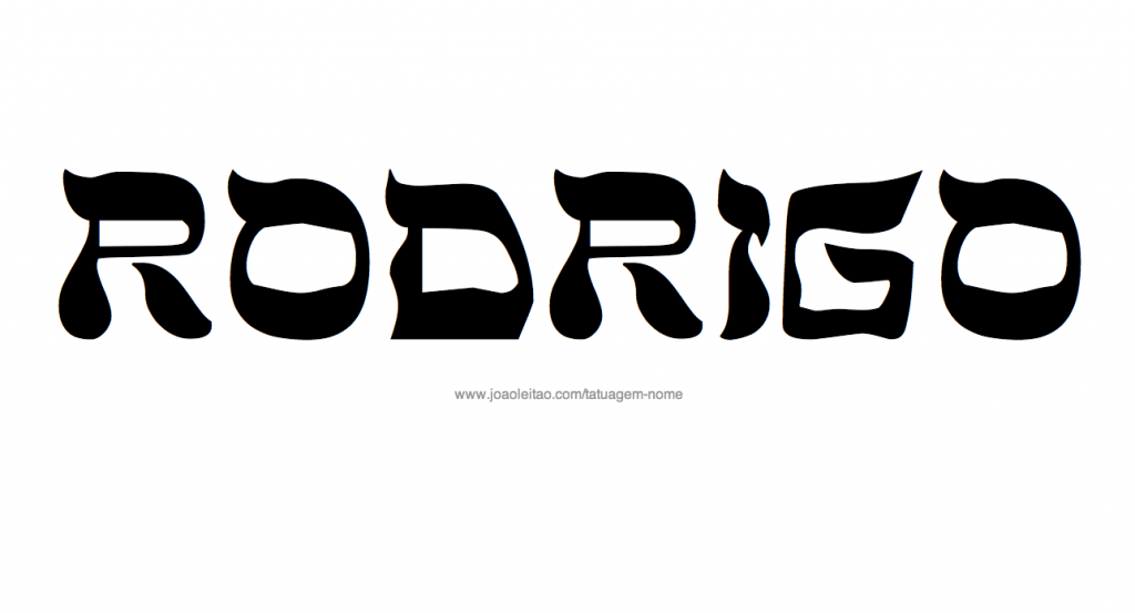 Desenhos de Tatuagem com o Nome Rodrigo