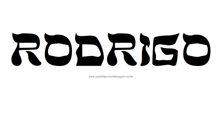 Desenhos de Tatuagem com o Nome Rodrigo
