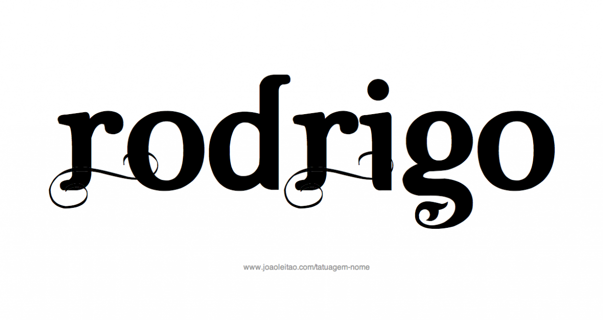 Desenhos de Tatuagem com o Nome Rodrigo