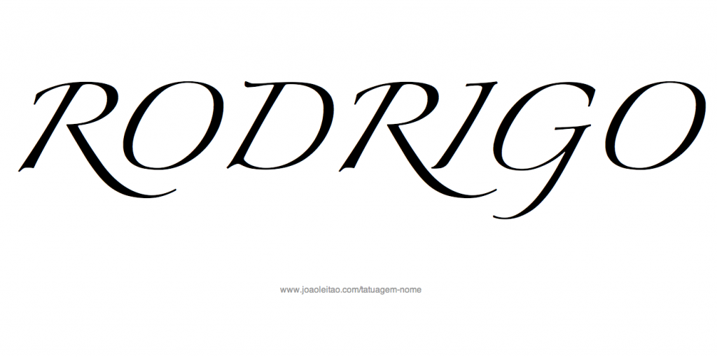 Desenhos de Tatuagem com o Nome Rodrigo
