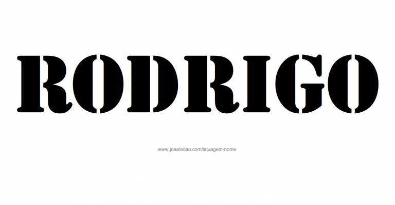 Desenhos de Tatuagem com o Nome Rodrigo