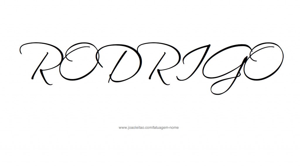 Desenhos de Tatuagem com o Nome Rodrigo