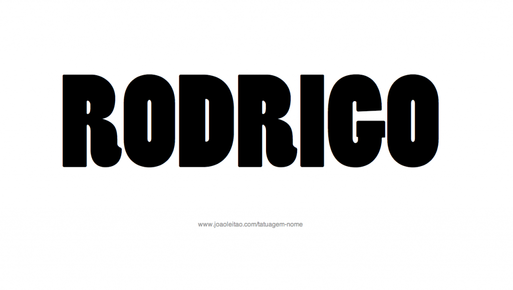 Desenhos de Tatuagem com o Nome Rodrigo