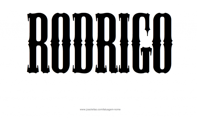 Desenhos de Tatuagem com o Nome Rodrigo