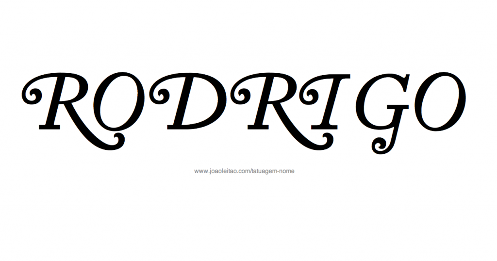 Desenhos de Tatuagem com o Nome Rodrigo