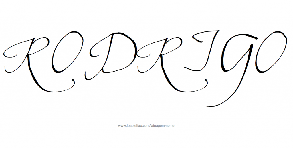 Desenhos de Tatuagem com o Nome Rodrigo