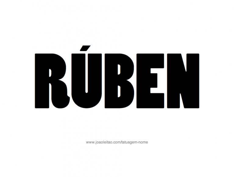 Desenhos de Tatuagem com o Nome Ruben