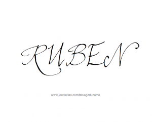Desenhos de Tatuagem com o Nome Ruben