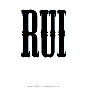 Desenhos de Tatuagem com o Nome Rui