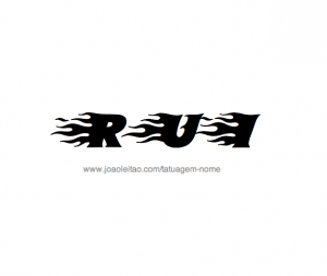 Desenhos de Tatuagem com o Nome Rui