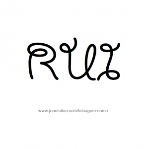Desenhos de Tatuagem com o Nome Rui