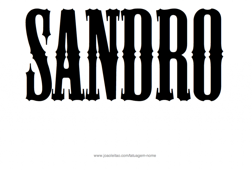 Desenhos de Tatuagem com o Nome Sandro