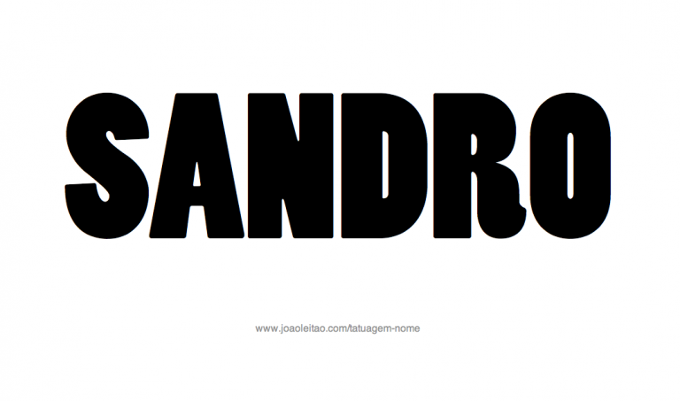 Desenhos de Tatuagem com o Nome Sandro