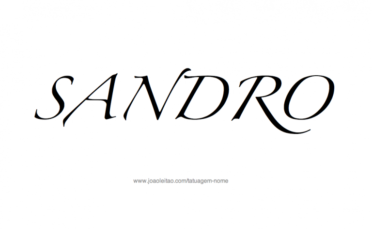 Desenhos de Tatuagem com o Nome Sandro