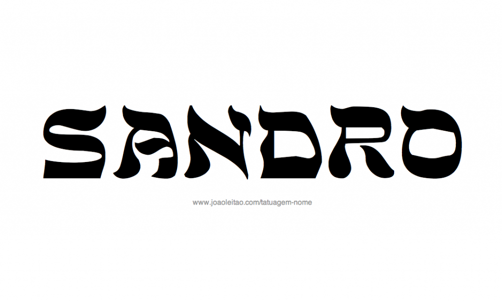 Desenhos de Tatuagem com o Nome Sandro