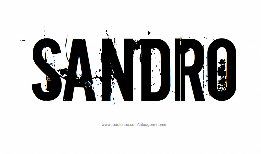 Desenhos de Tatuagem com o Nome Sandro