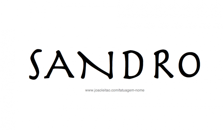 Desenhos de Tatuagem com o Nome Sandro