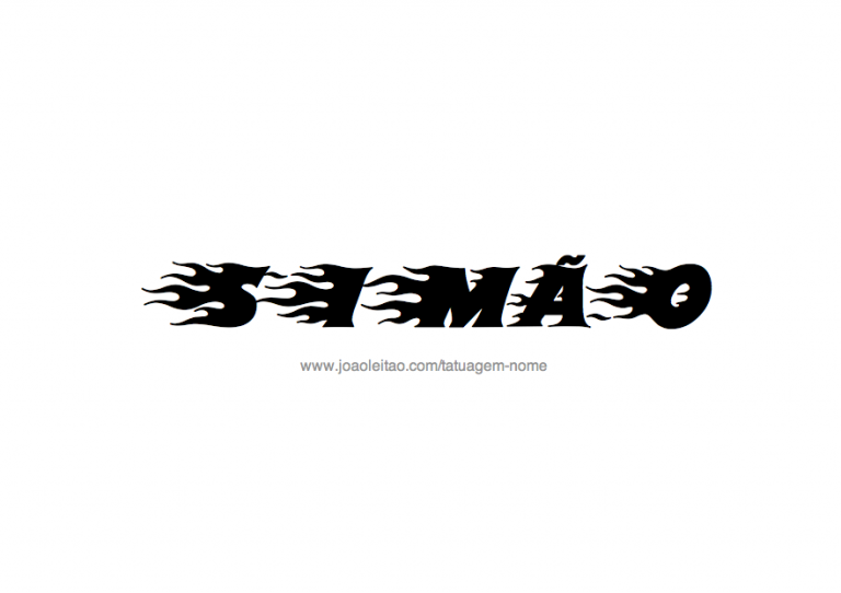 Desenhos de Tatuagem com o Nome Simao