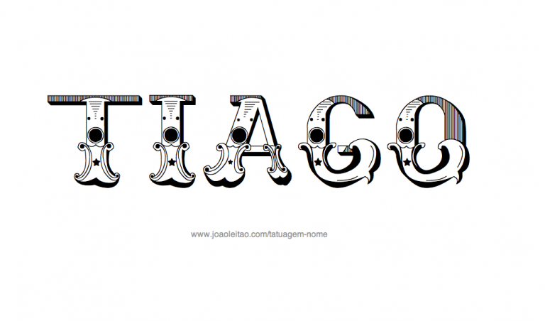 Desenhos de Tatuagem com o Nome Tiago