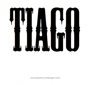 Desenhos de Tatuagem com o Nome Tiago