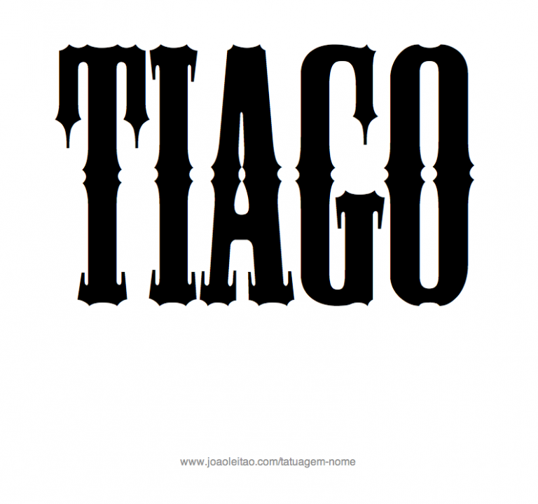 Desenhos de Tatuagem com o Nome Tiago