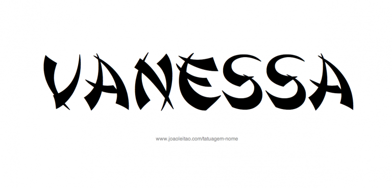 Desenhos de Tatuagem com o Nome Vanessa