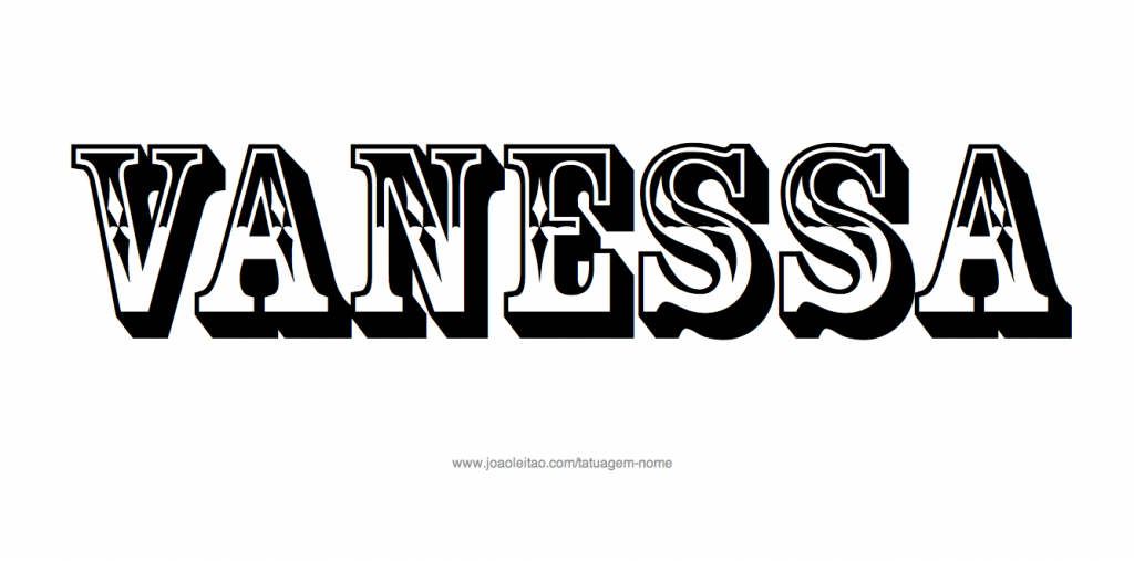 Desenhos de Tatuagem com o Nome Vanessa