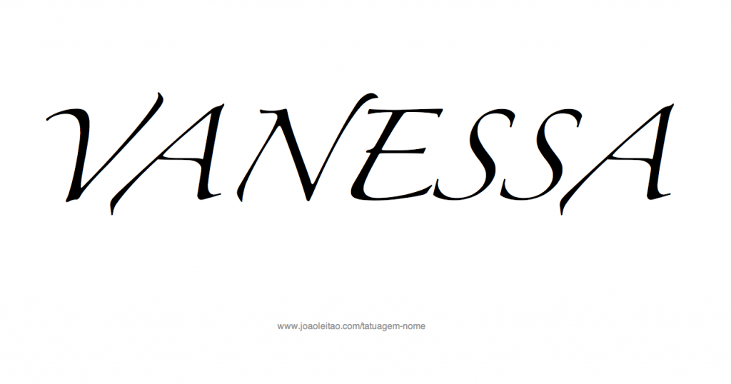 Desenhos de Tatuagem com o Nome Vanessa