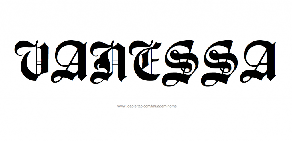 Desenhos de Tatuagem com o Nome Vanessa