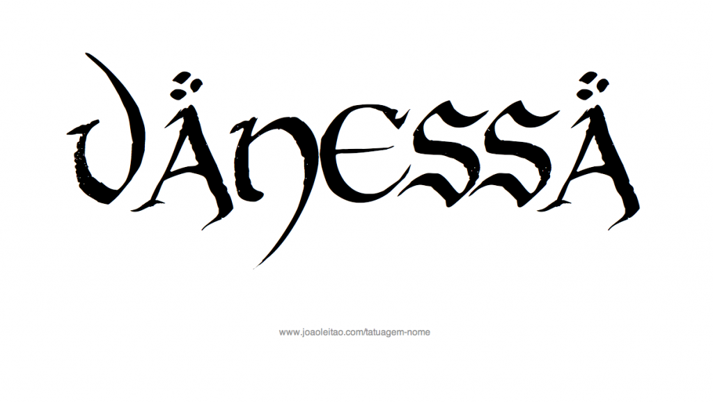 Desenhos de Tatuagem com o Nome Vanessa
