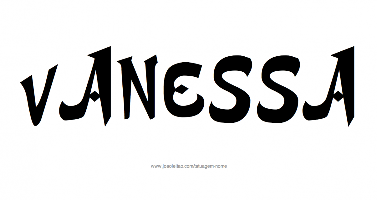 Desenhos de Tatuagem com o Nome Vanessa