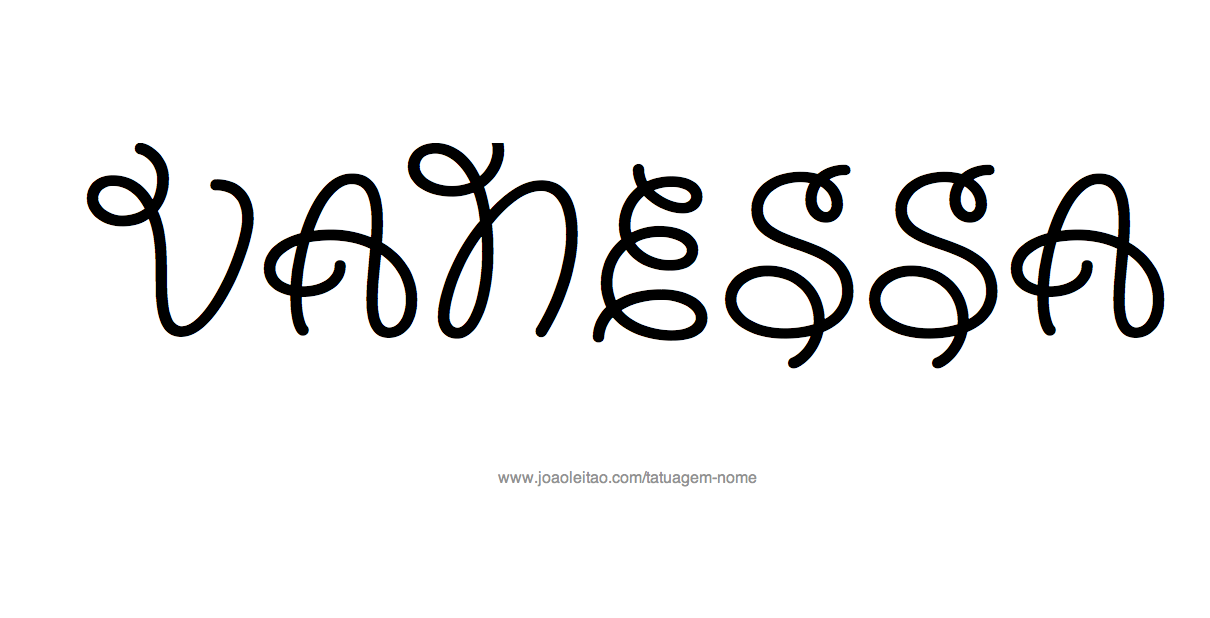 Desenhos de Tatuagem com o Nome Vanessa
